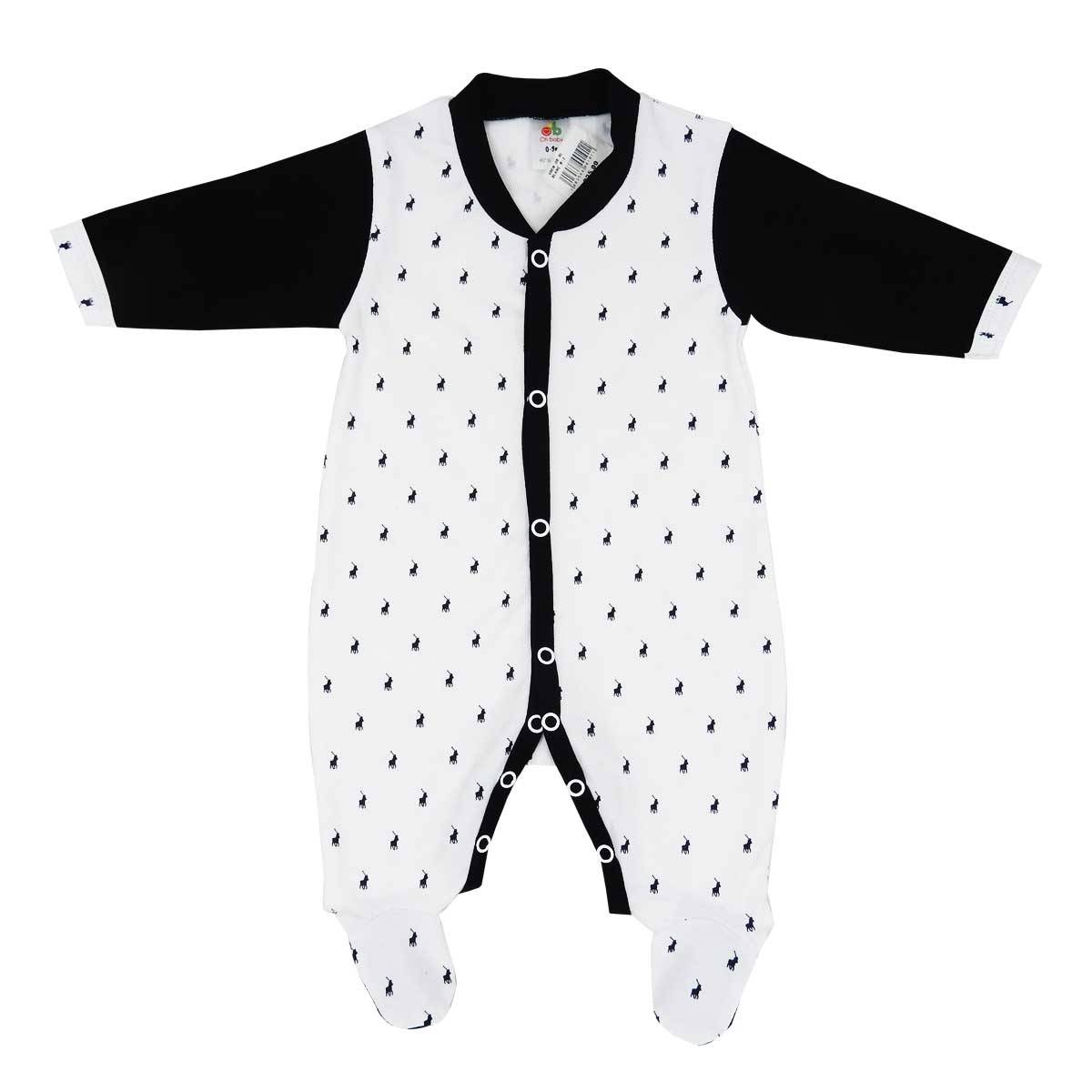 Baby Grow OB RL - Black & White - ohbaby