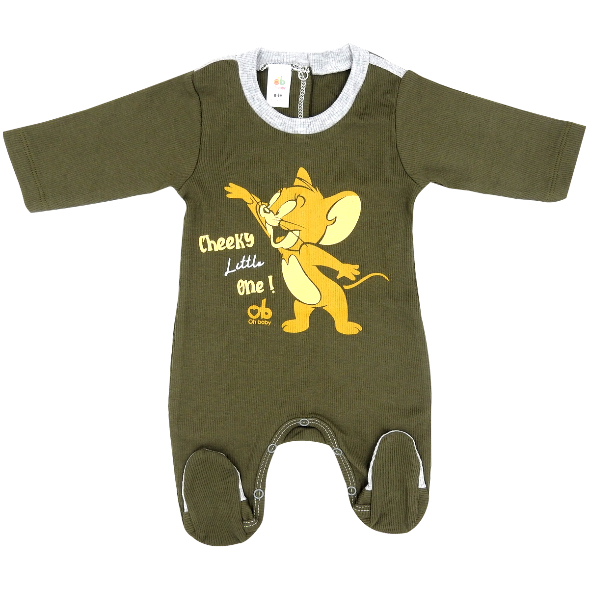 Babygrow 'Cheeky Little one' - Military - ohbaby