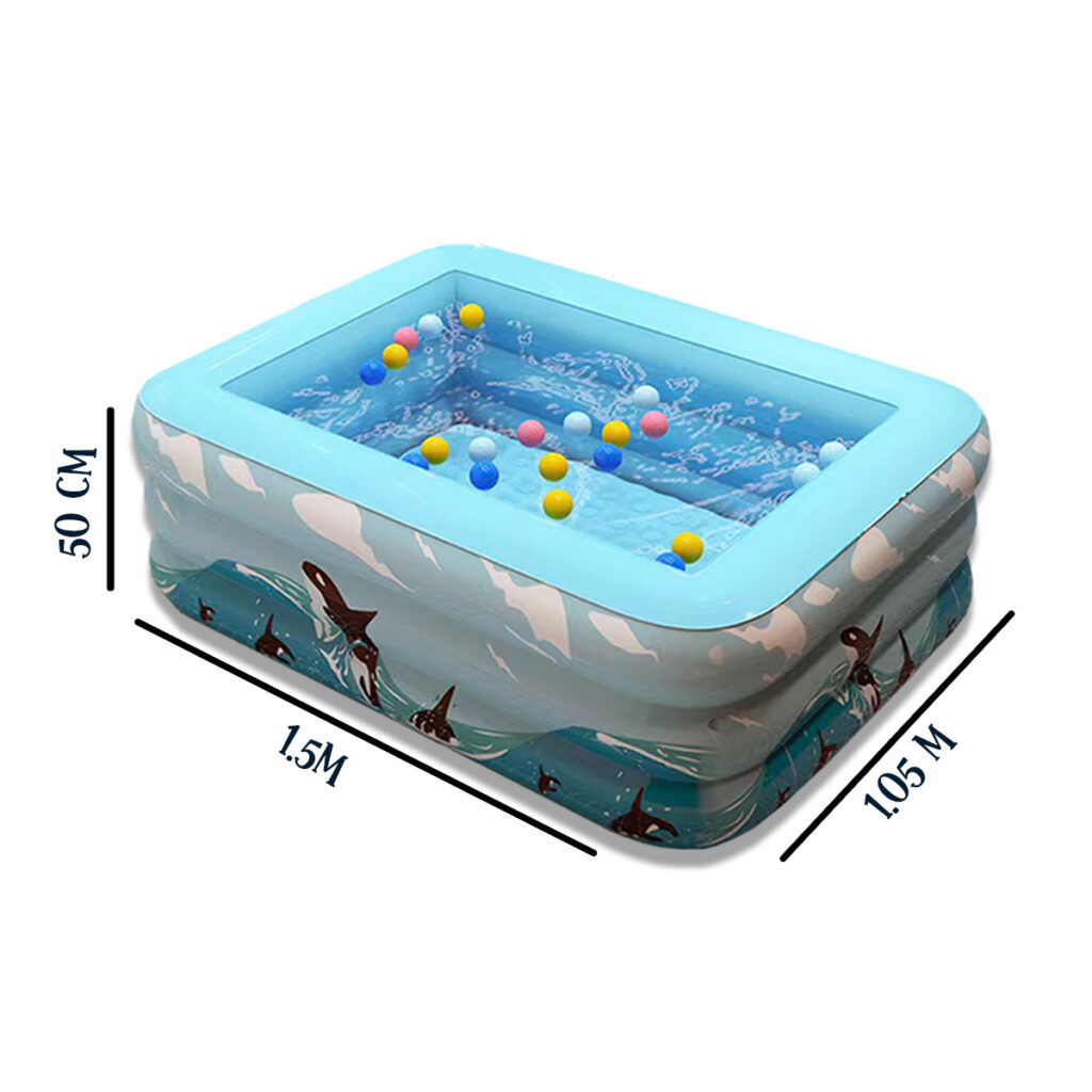 Swimming Pool - 1.5m x 1.05m x 50cm - ohbaby