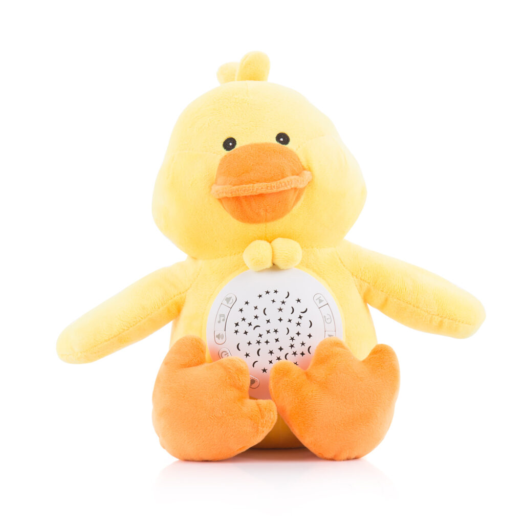 Plush toy with projector and music "Duck" - ohbaby