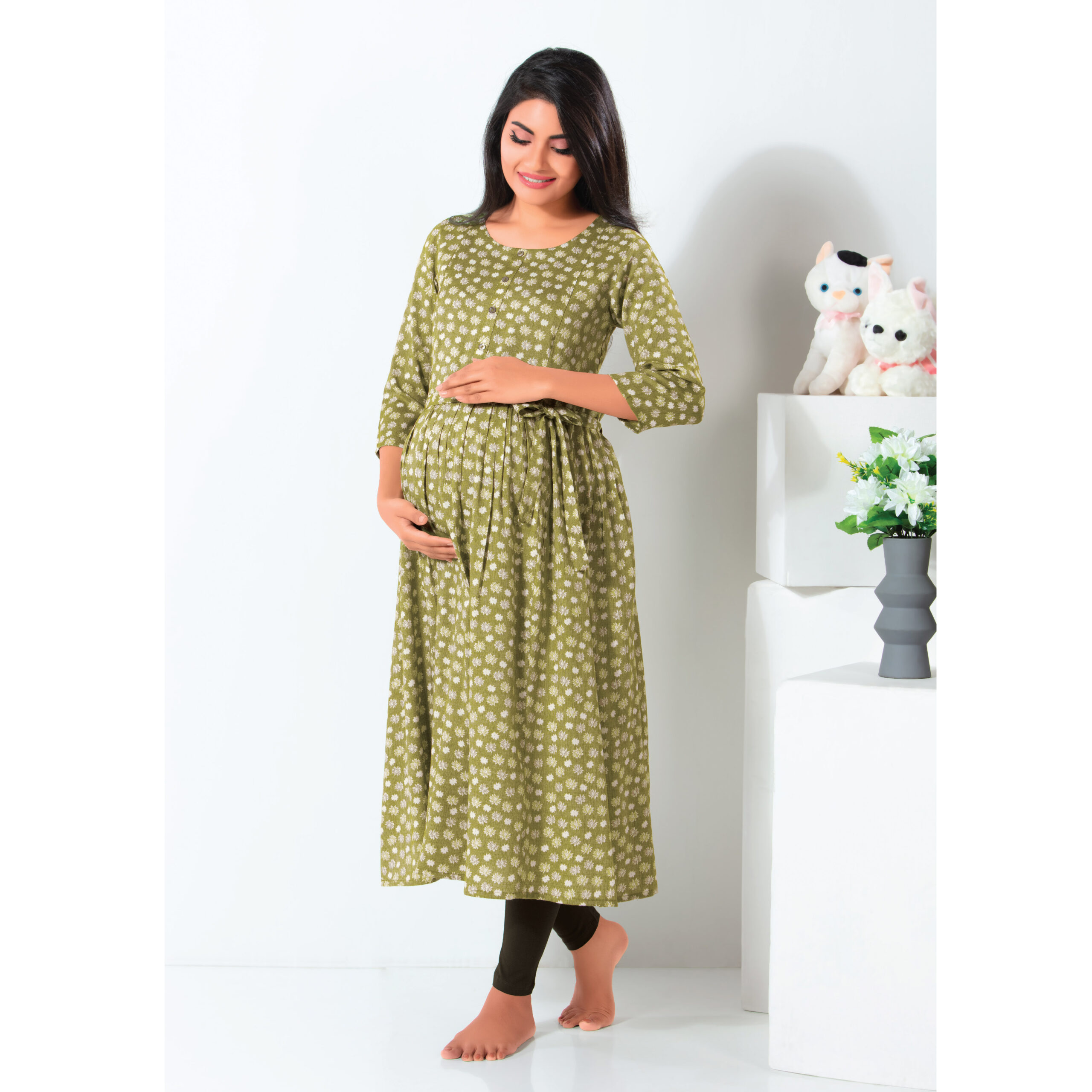 Maternity Dress - Vert - ohbaby