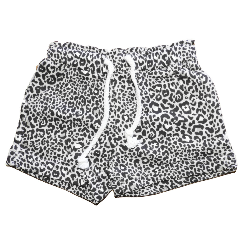 Short Casual "Leopard Print" - Black & White - ohbaby