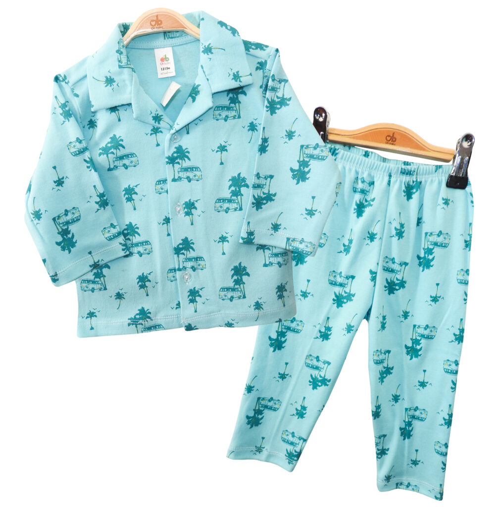 Pyjama "Coconut Tree" - Blue - ohbaby
